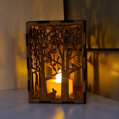 Rose Box Laser Cut Gift Box Envelope Home Décor Decorative - Etsy