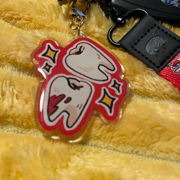 TV Head Cute Acrylic Keychains - Etsy