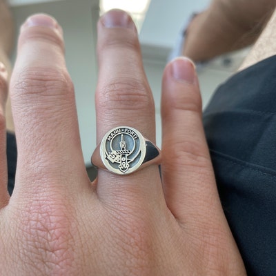 Scottish Clan Anderson Crest Ring, Family Crest Rings, Custom Family ...
