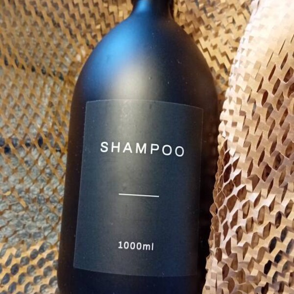 Matte Black Glass Soap Dispenser - Refillable Coloured Bottle With ...