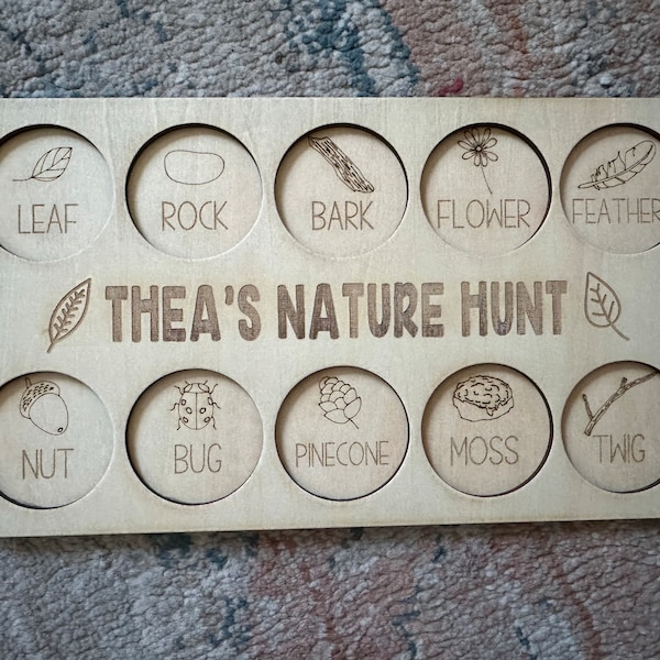 Custom Nature Hunt Gift Kid Nature Learning Toy Custom Gift Kid ...