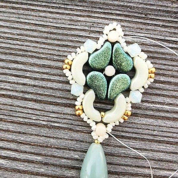 Easy Beaded Ornament Dripping With Swarovski Bicones or Czech Fire ...