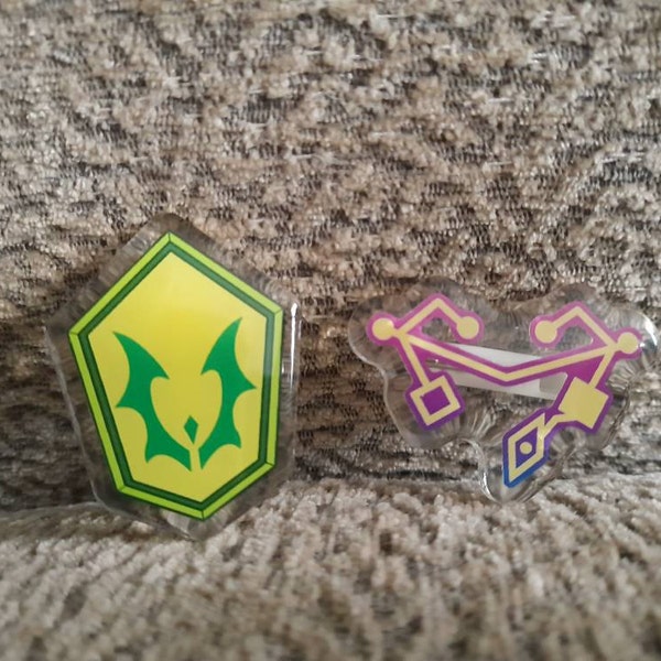 She-ra CLEAR Acry Pins Catradora, Melog, Glory, Sword, Horde Force ...