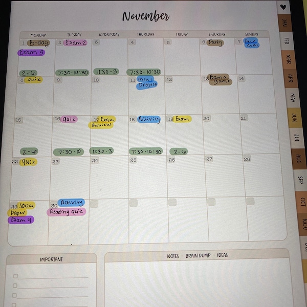Goodnotes Planner Digital Ipad, Monthly Planner, Goodnotes Stickers ...