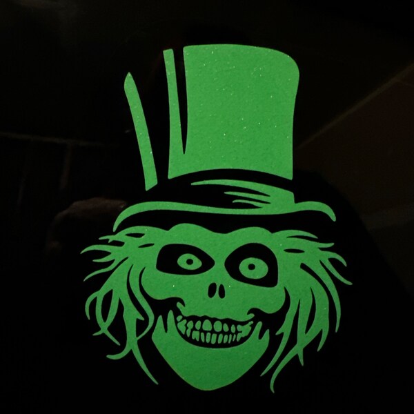 Haunted Mansion Hatbox Ghost Decal | Hatbox Ghost Decal | Disney Haunted Manxion Sticker ...