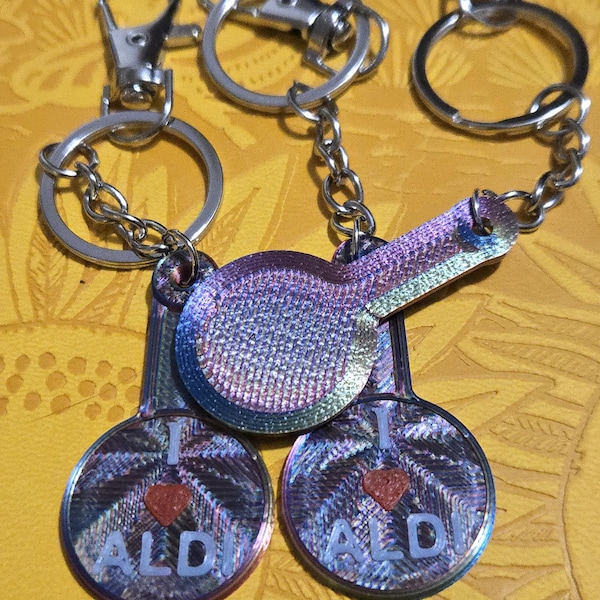 I Heart ALDI Quarter Cart Key Reusable Keychain Coin - Etsy