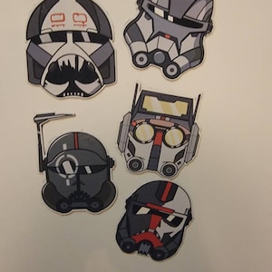 Star Wars Bad Batch Holographic Vinyl Stickers laptops//party Favors ...