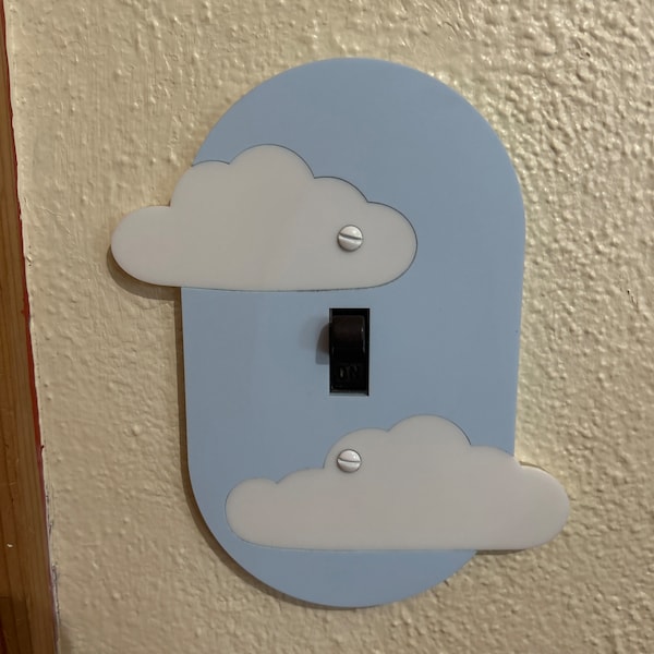 Floating Clouds Light Switch Plate and Outlet Covers - Multiple Options ...