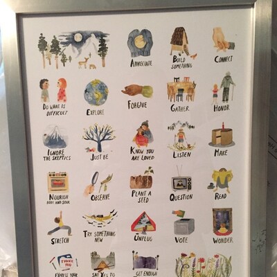 Abcs of Life Print, ABC Art Poster, Alphabet Print, Wall Art, Baby ...