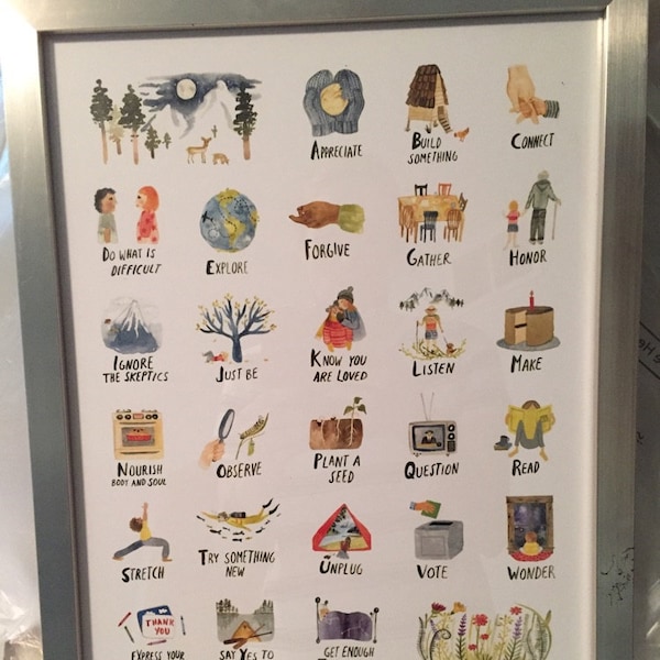 Abcs of Life Print, ABC Art Poster, Alphabet Print, Wall Art, Baby ...