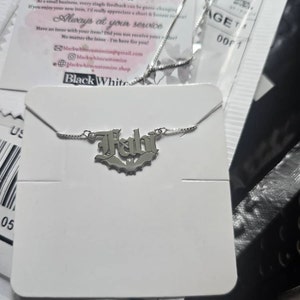 Custom Name Necklace for Men With Figaro Chain, Customize Name Plate ...