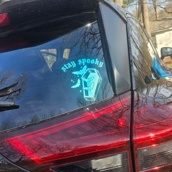 Stay Spooky Decal | Goth Car Decal | Goth Car Accessories | Goth Car ...