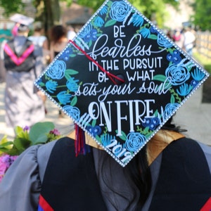 Grad Cap Topper Graduation Gift Tassel Custom Grad Quote Grad Cap ...