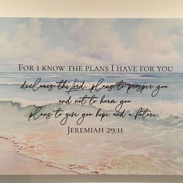 Custom Bible Verse Canvas Wall Art, Stretched Canvas Christian Home ...