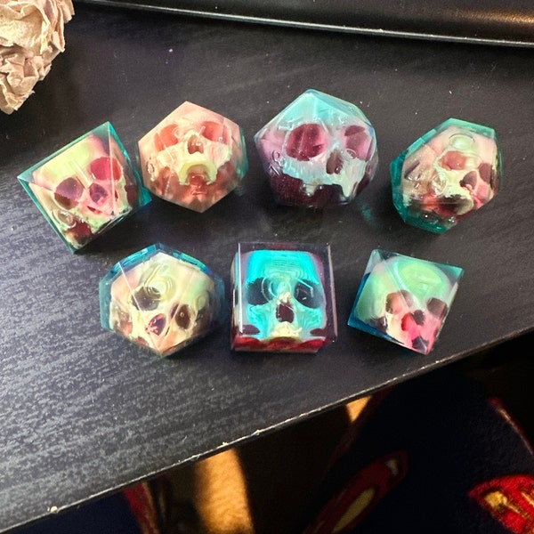 Dice Set Skull Sharp Edge, D&D Dice Set for Dungeons and Dragons D and ...