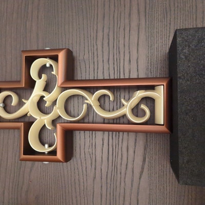 Unity Cross ® Wall Design Handmade Black Walnut and Ivory Unity Candle ...