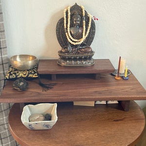 Table Top Altar . Beautifully Handcrafted 3 Tier Buddhist - Etsy
