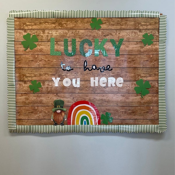 St. Patrick's Day Bulletin Board Kit [editable] - Etsy