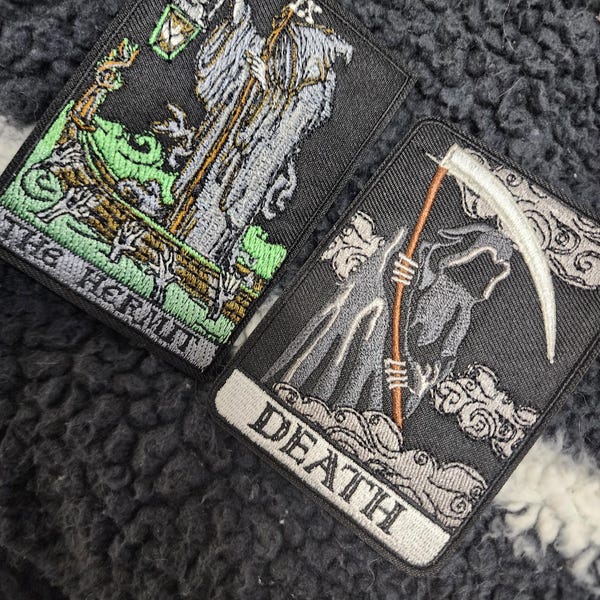 Tarot Card Fat Cat Fool Patch Embroidered Ironon Backpack Purse Hat ...