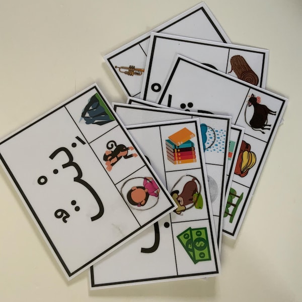 Ice Cream Arabic Alphabet Matching Activity: Preschool Learning ...