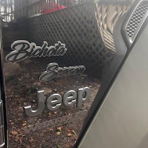 Custom Cursive Font Car Emblem Custom Colors Installs in Seconds 1.5 ...