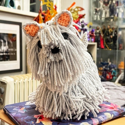 Crocheted Old English Sheepdog PDF Pattern Digital Download ENGLISH ...