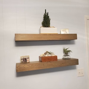 MODERN Floating Shelves, 3 Inches Thick - Etsy
