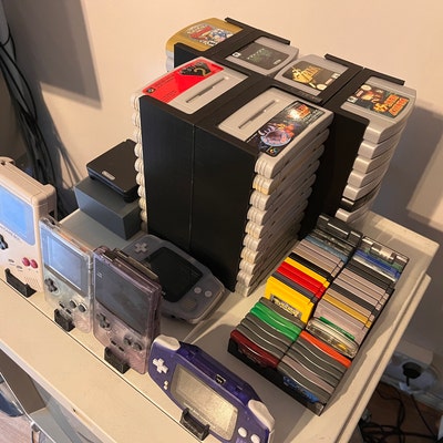 Super Nintendo SNES Game Cartridge Tray holds 10 Rack/stand/storage/box ...