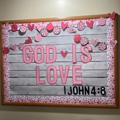 We Are Hooked on Jesus Christian Bulletin Board Set Christian Classroom ...