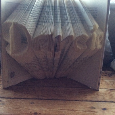 Personalised Book Folding Pattern Instructions. Customised - Etsy