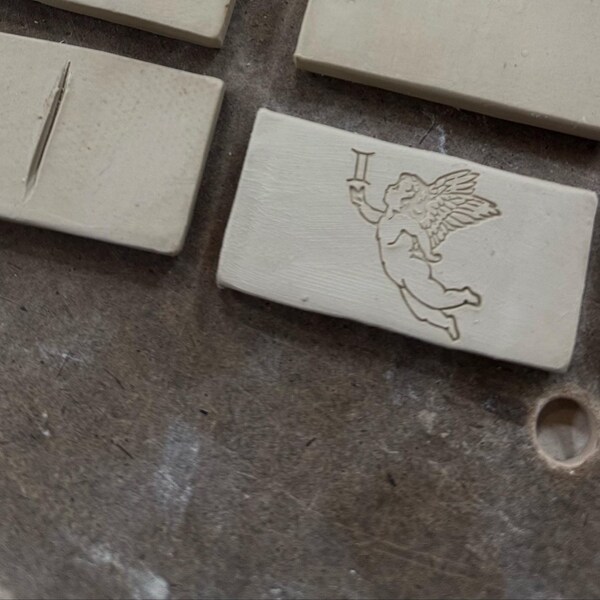 Personalized Ceramic Stamps, Polymer Clay Stamp,custom 12 Mm Thick ...