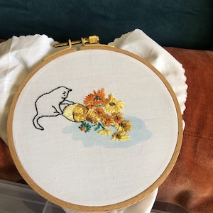 PDF Alien Cat Embroidery Pattern Cat Embroidery Pattern Embroidery ...