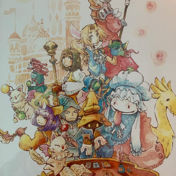 A4 / A5 Final Fantasy VI Art Print - FF6 Locke Cole, Terra Branford ...