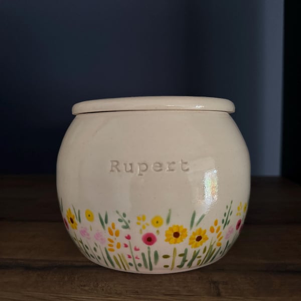 Handmade Pet Urn | Garden Blossoms | Ceramic Urn | for Ashes ...