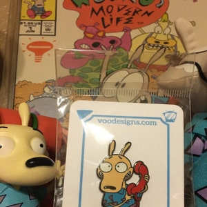 Rocko Hard Enamel Lapel Pin - Etsy