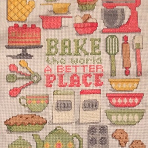 Modern Cross Stitch - Baking Cross Stitch Pattern by Tiny Modernist - Etsy