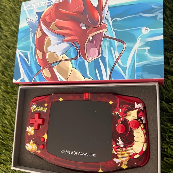 Black on Black Boxy Pixel Metal Gameboy Advance GBA Unhinged SP ...