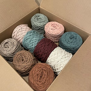 2mm Macrame String/6-pack Bulk String/colouful Warp - Etsy