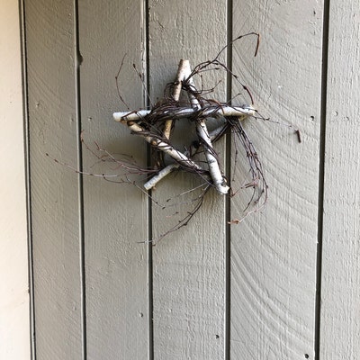 Small Birch Star Wreath 10 Made to Order - Etsy