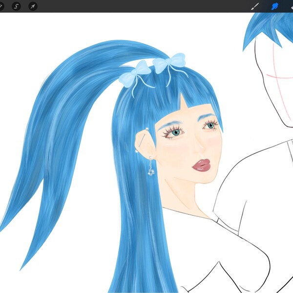 Procreate Body Poses Stamps. Procreate Female Realistic Full-body, Half ...