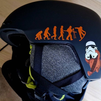 Silver Ski Evolution Sticker - Etsy