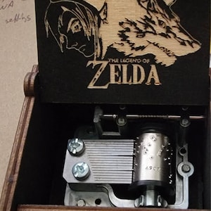 Zelda Music Box Theme Music Chest Wooden Engraved Handmade Vintage Gift Custom Engraved - Etsy
