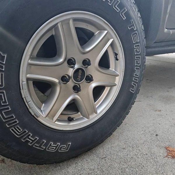 Fits 2018-2025 JEEP Wrangler Rubicon Rim/wheel Vinyl Stickers (set of 5 ...