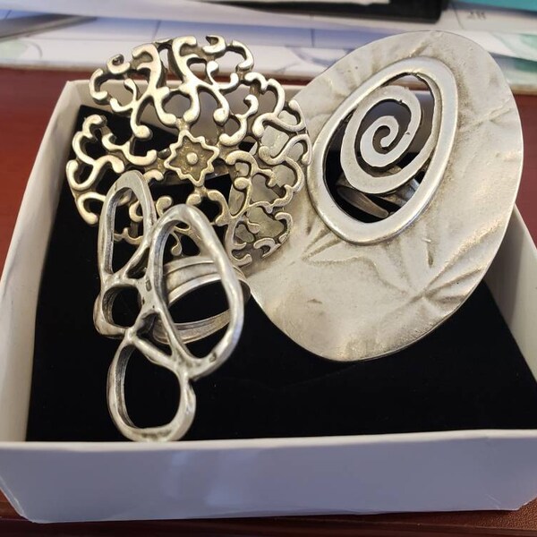 Statement Rings, Adjustable Chunky Rings, Boho Style Oversize Rings ...