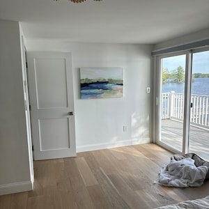 Coastal Wall Art Abstract Beach House Print Decor Coastline Painting ...