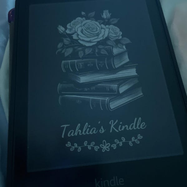 YOUR NAME Personalized Kindle Lock Screen, Wallpaper for Kindle ...