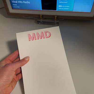 Modern Classics First Name Notepad, Custom Notepad, Personalized Paper ...