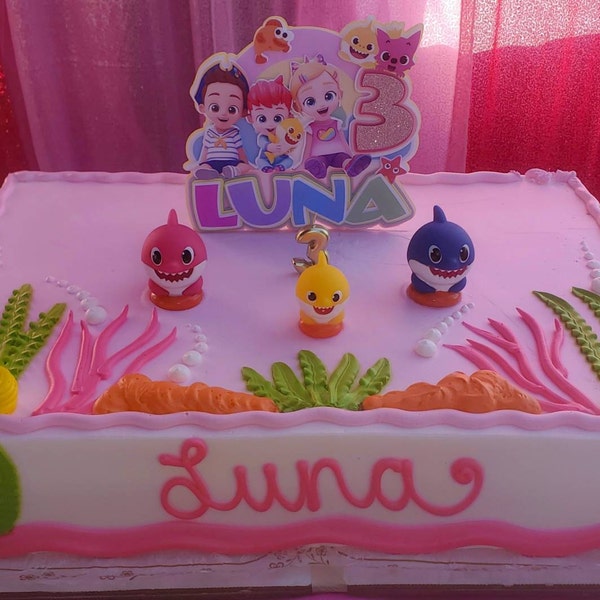 Bebefinn Cake Topper, Party Baby Shark, Custom Design Bebefinn Party ...