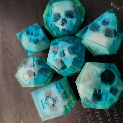 Dice Set Skull Sharp Edge, D&D Dice Set for Dungeons and Dragons D and ...
