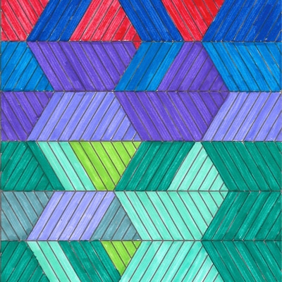 30 Abstract Pattern Coloring Pages, Geometric Shapes and 3D Patterns ...